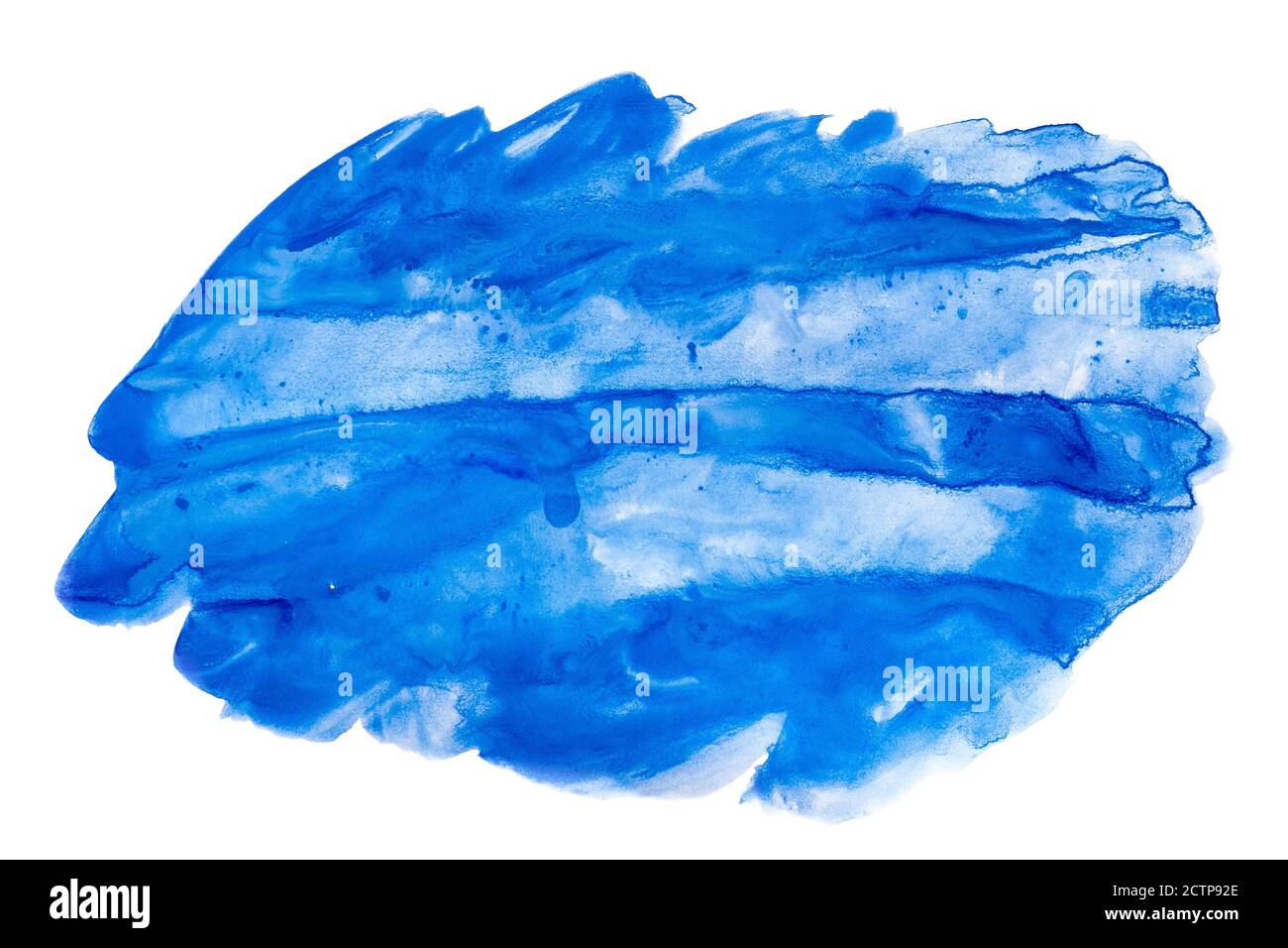 Blue watercolor pattern isolated on white background Stock Photo - Alamy