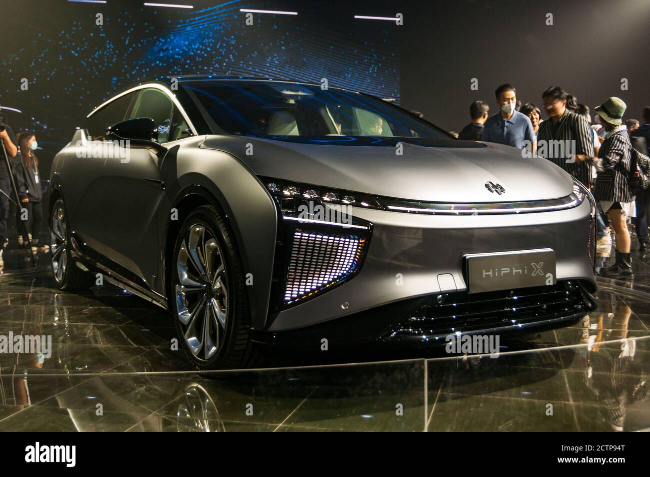 The four seater Founder Edition HiPhi X car at its Beijing launch Stock ...