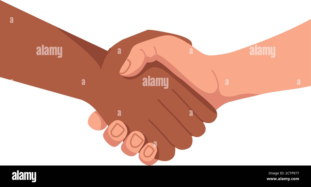 diversity hands shake vector design Stock Vector Image & Art - Alamy