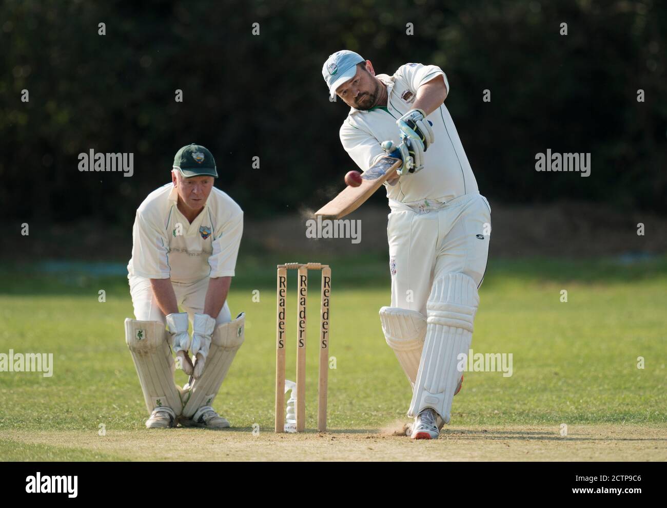 Cricket batsman playing pull shot hi-res stock photography and images ...