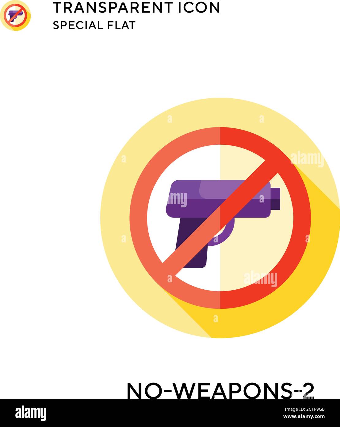 No-weapons-2 vector icon. Flat style illustration. EPS 10 vector Stock ...