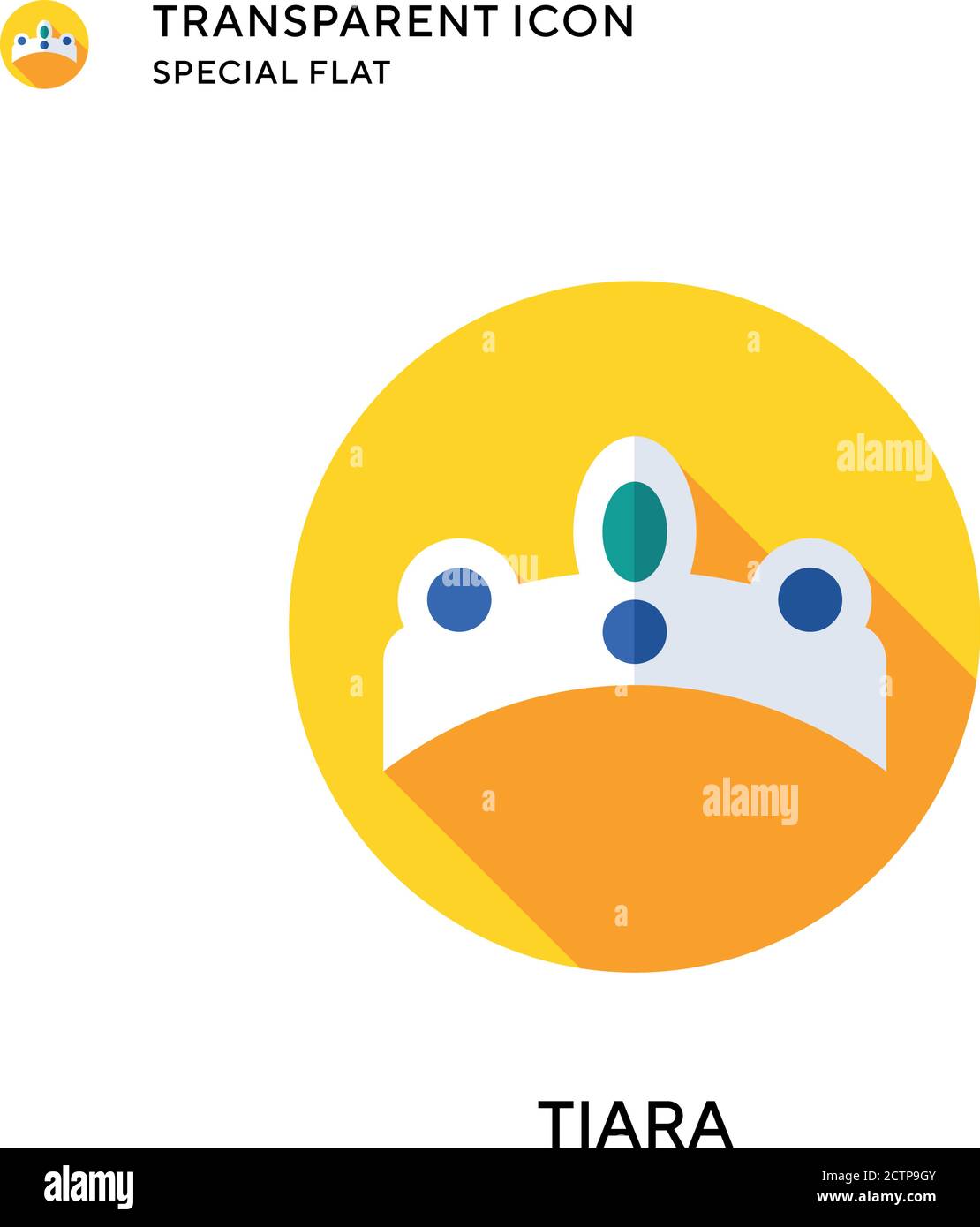 Tiara vector icon. Flat style illustration. EPS 10 vector Stock Vector ...