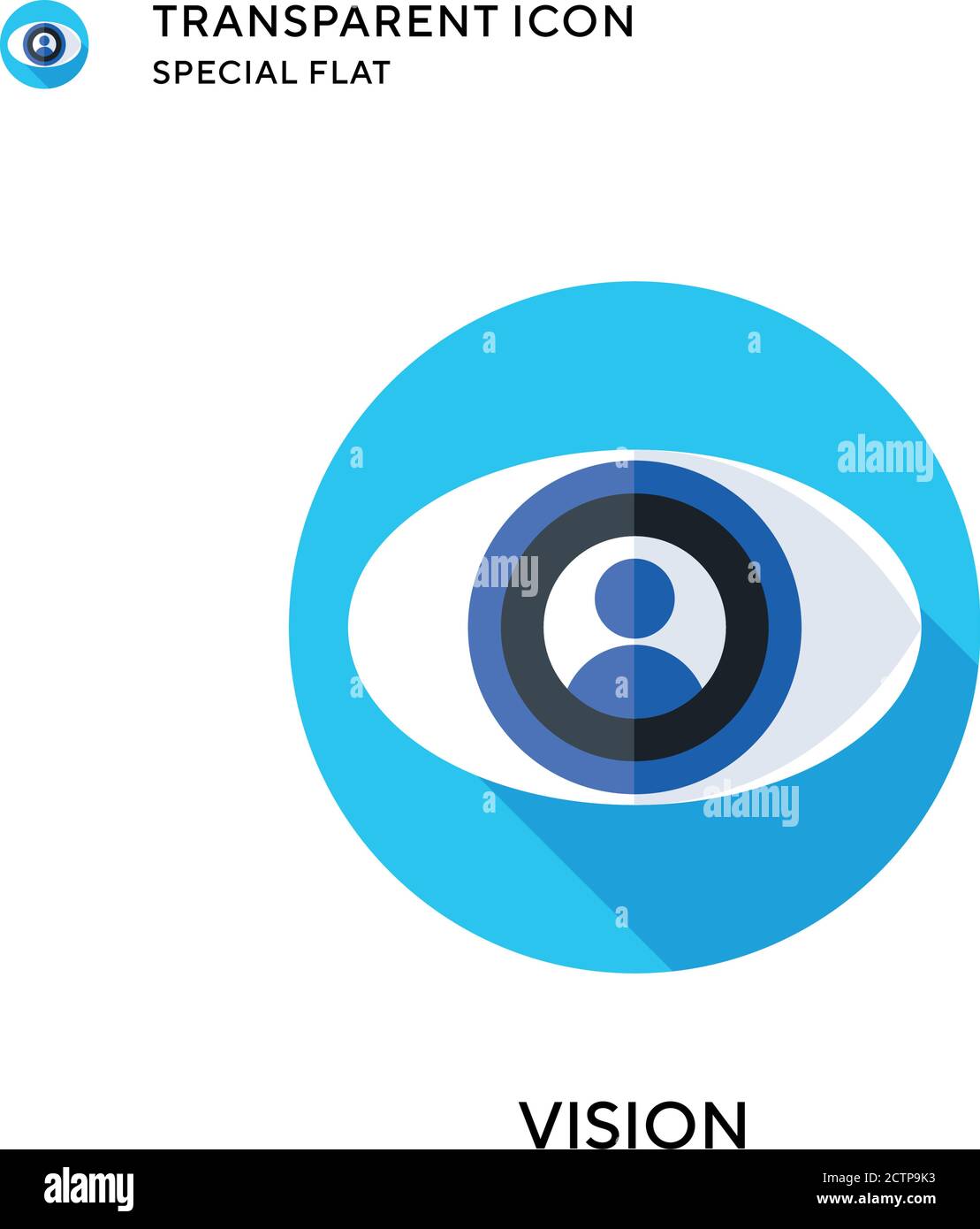 Vision vector icon. Flat style illustration. EPS 10 vector Stock Vector ...