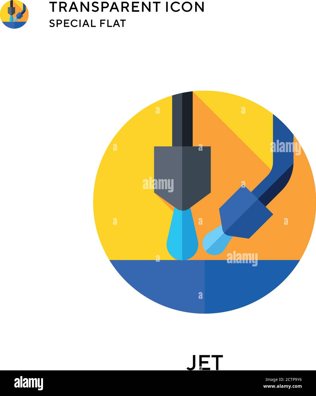 Jet vector icon. Flat style illustration. EPS 10 vector Stock Vector ...