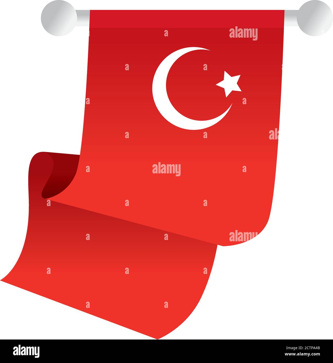 Turkish flag icon vector design Stock Vector Image & Art - Alamy