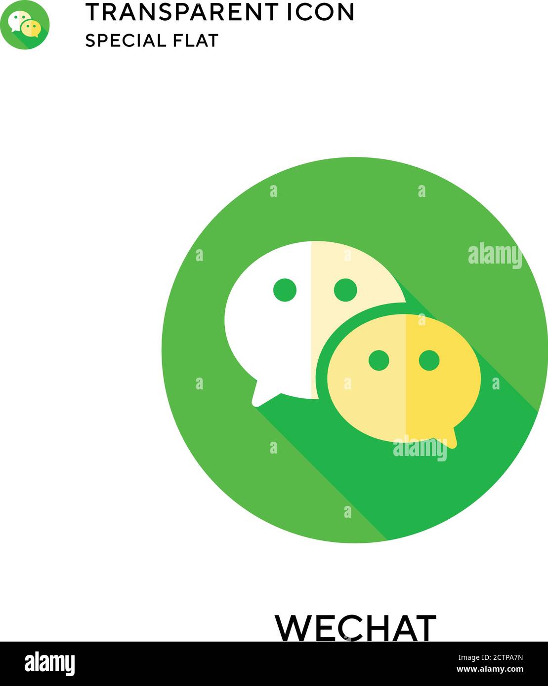 Wechat application icon Stock Vector Images - Alamy