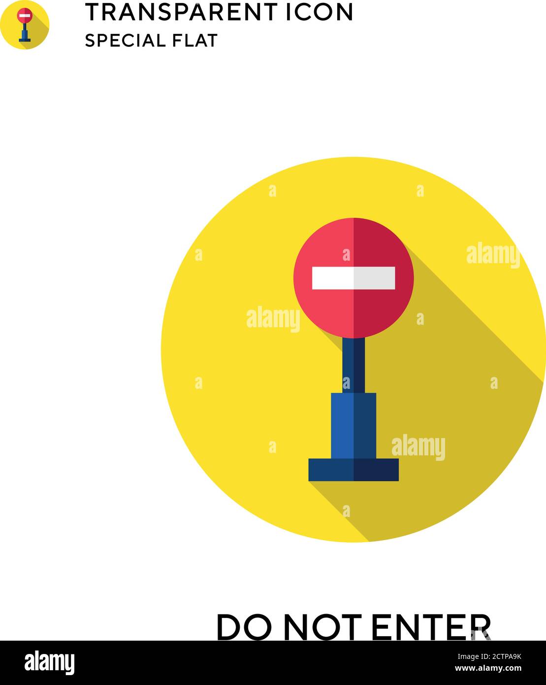 Do not enter vector icon. Flat style illustration. EPS 10 vector Stock ...