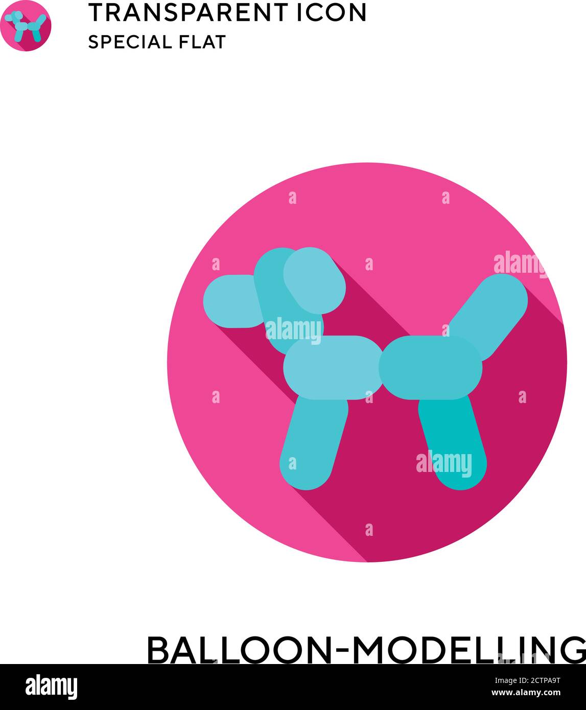 Balloon modelling icon vector vectors hi-res stock photography and ...