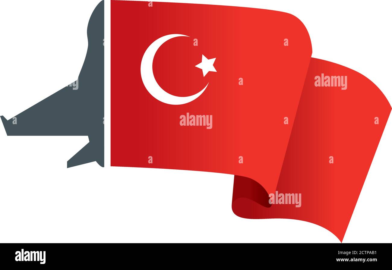 Turkish flag icon vector design Stock Vector Image & Art - Alamy