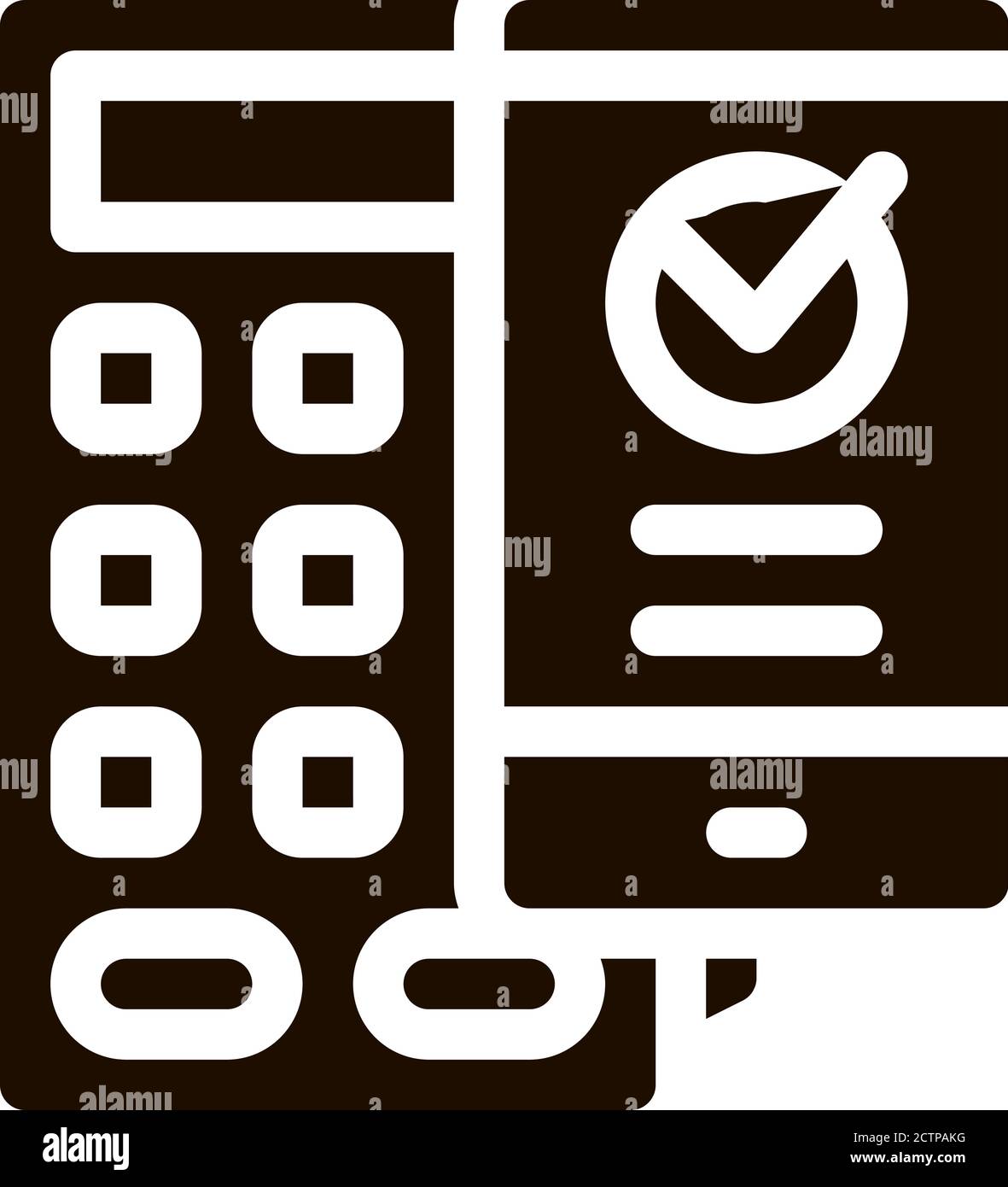 Terminal payment glyph icon Cut Out Stock Images & Pictures - Alamy