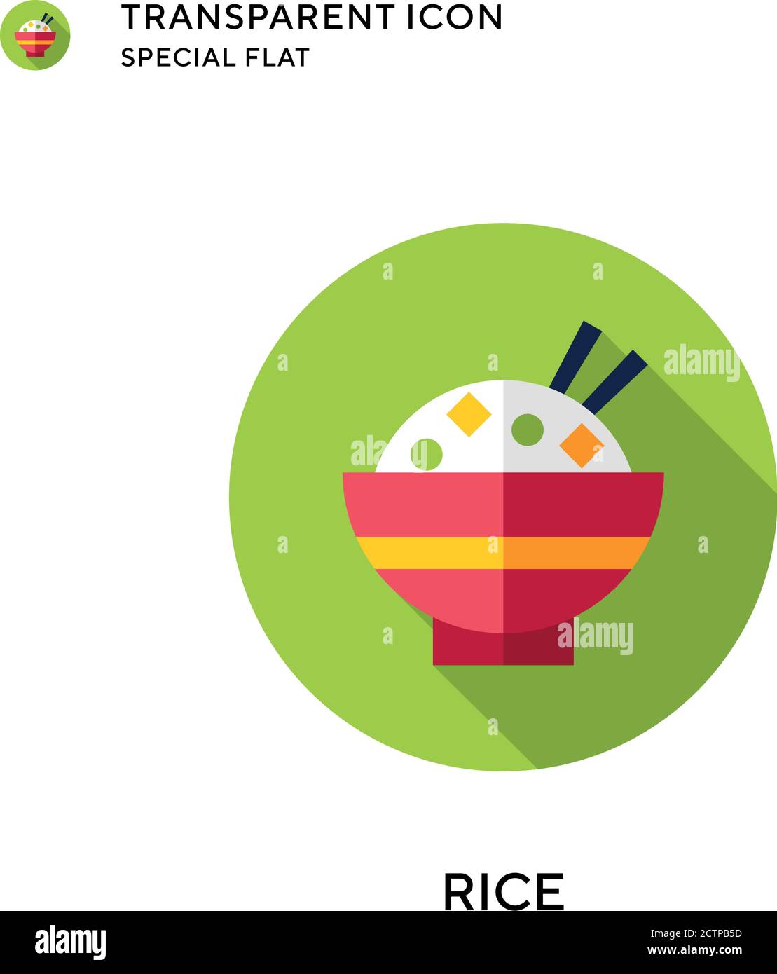 Cooked thai jasmine white rice Stock Vector Images - Alamy