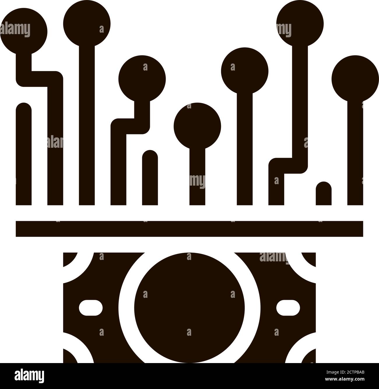 Electronic Money Cash Chip Vector Icon Stock Vector Image & Art - Alamy