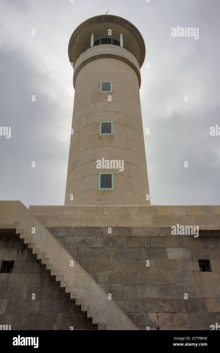 View of the lighthouse tower of Cape Naringa from below Stock Photo - Alamy