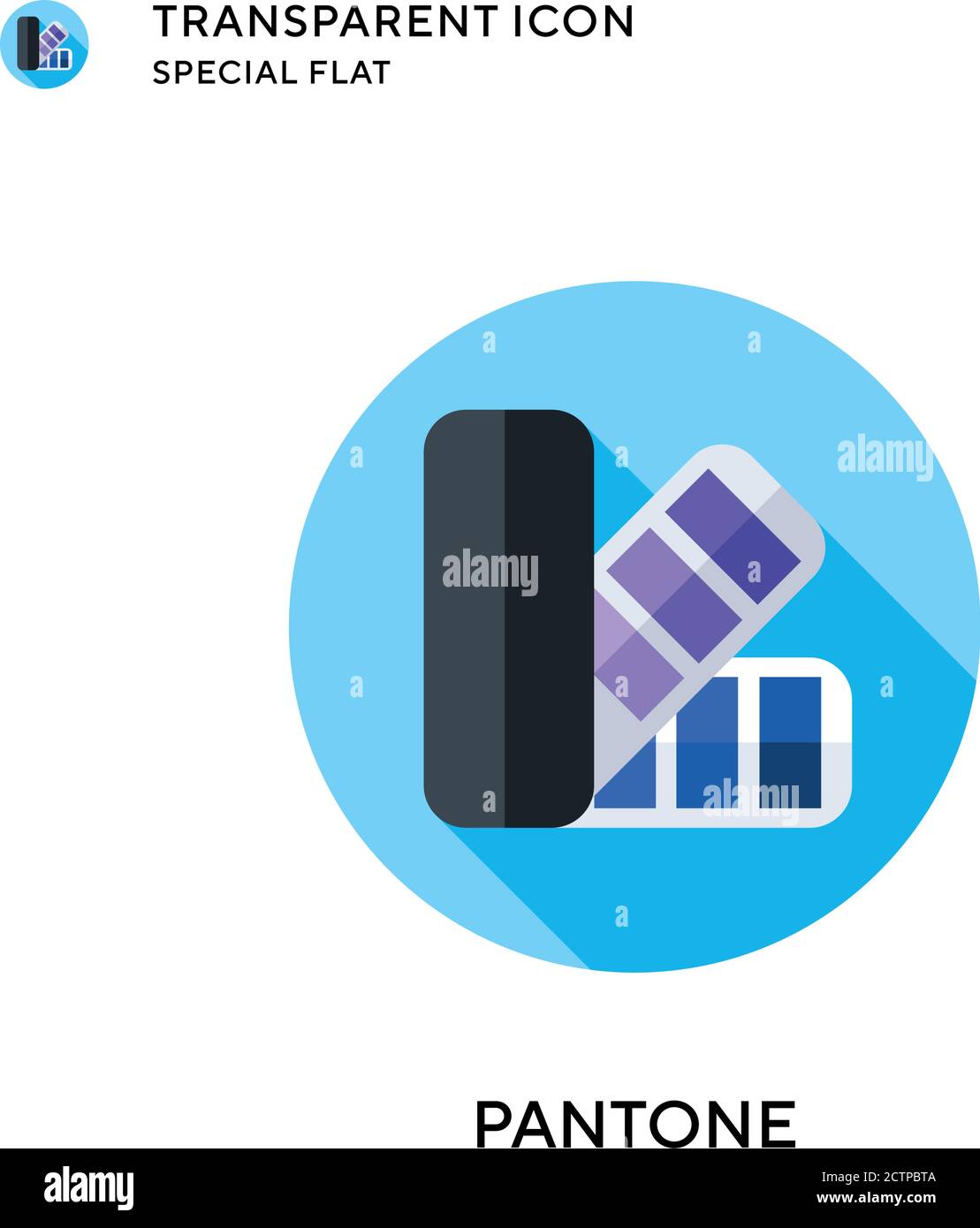 Pantone vector icon. Flat style illustration. EPS 10 vector Stock ...