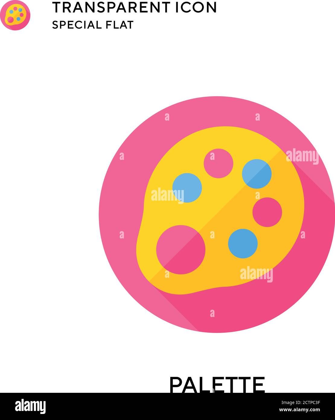 Palette vector icon. Flat style illustration. EPS 10 vector Stock ...