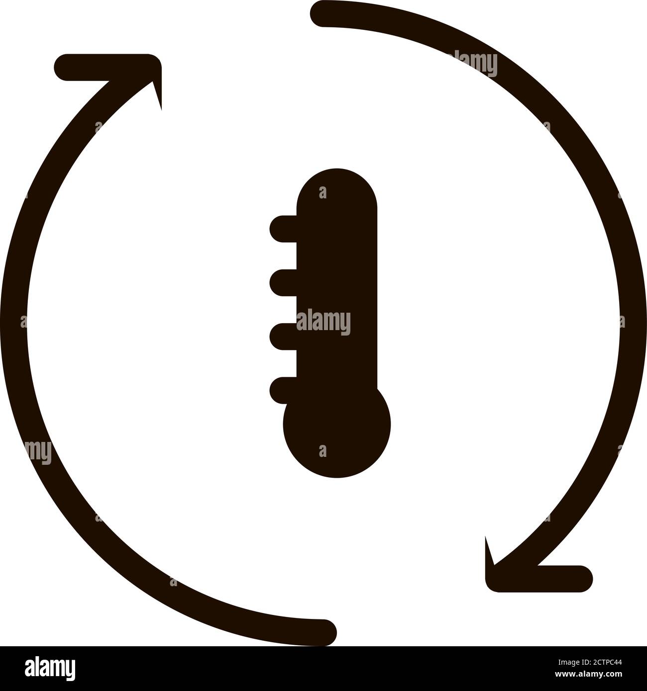 High Temperature Problem Vector Icon Stock Vector Image & Art - Alamy