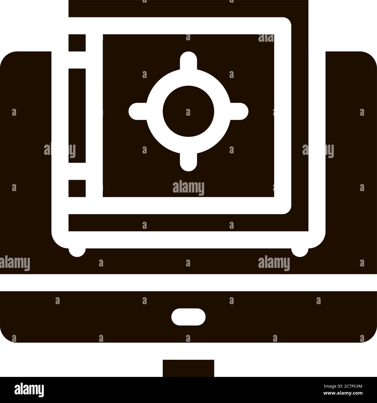 Computer Internet Safe Bank Vector Icon Stock Vector Image & Art - Alamy