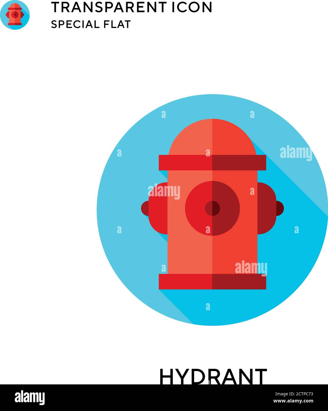 Hydrant vector icon. Flat style illustration. EPS 10 vector Stock ...