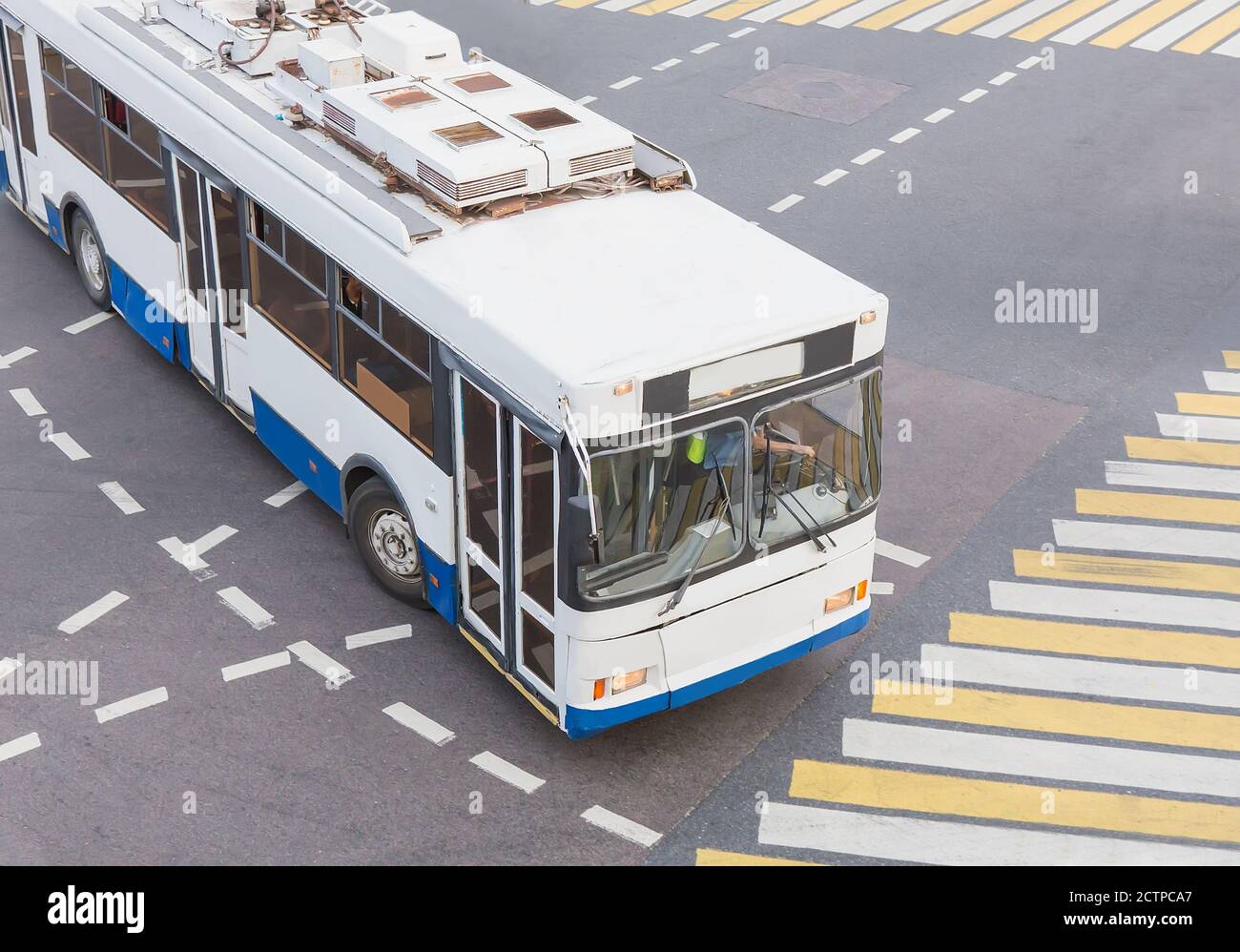 Trolley overhead view hi-res stock photography and images - Alamy