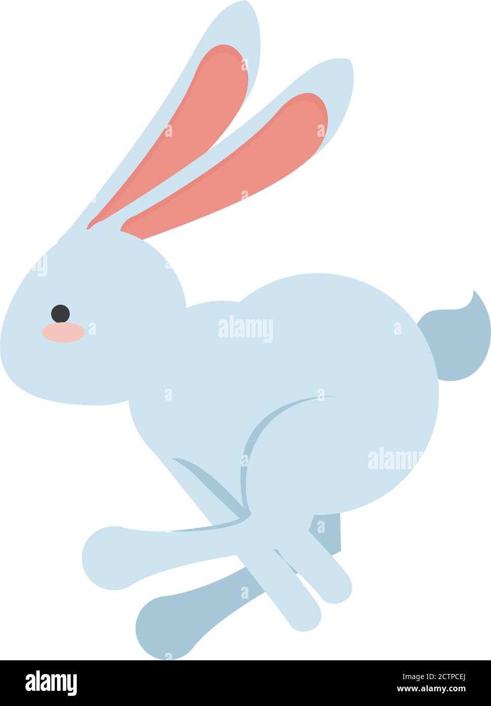 Cheerful easter bunny jumping cartoon Stock Vector Images - Alamy