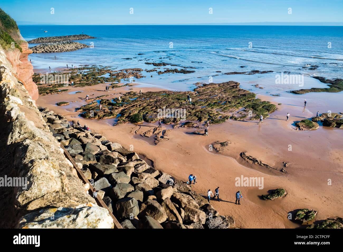 Sandy bay devon jurassic hi-res stock photography and images - Alamy