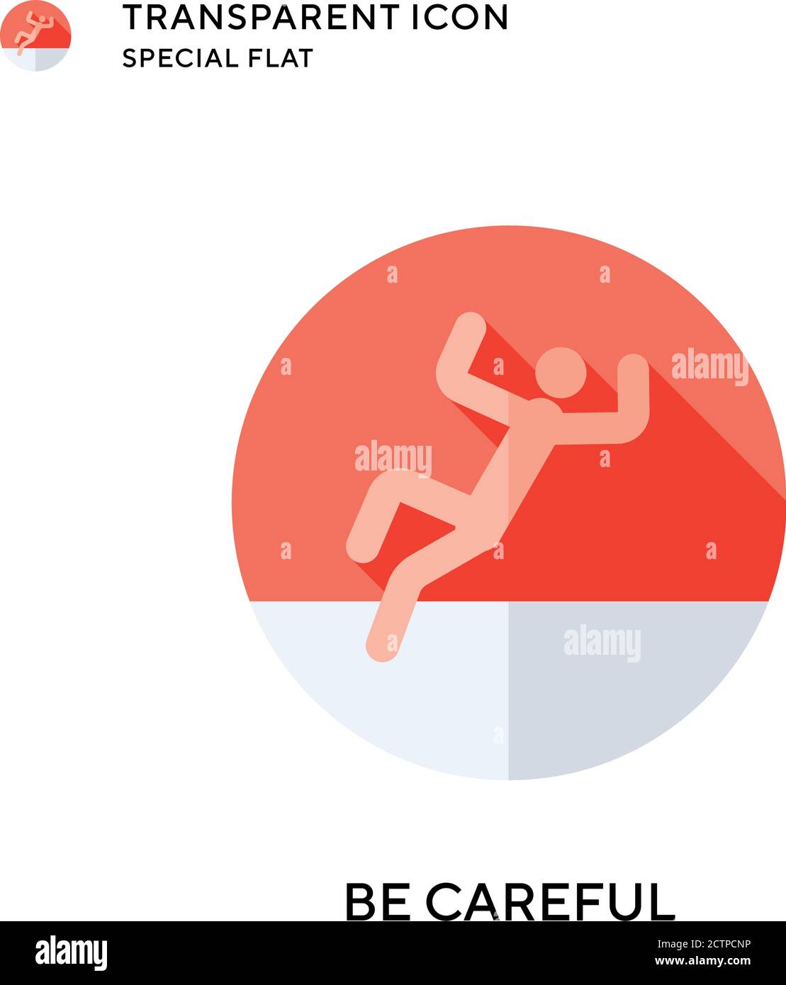 Be careful vector icon. Flat style illustration. EPS 10 vector Stock ...