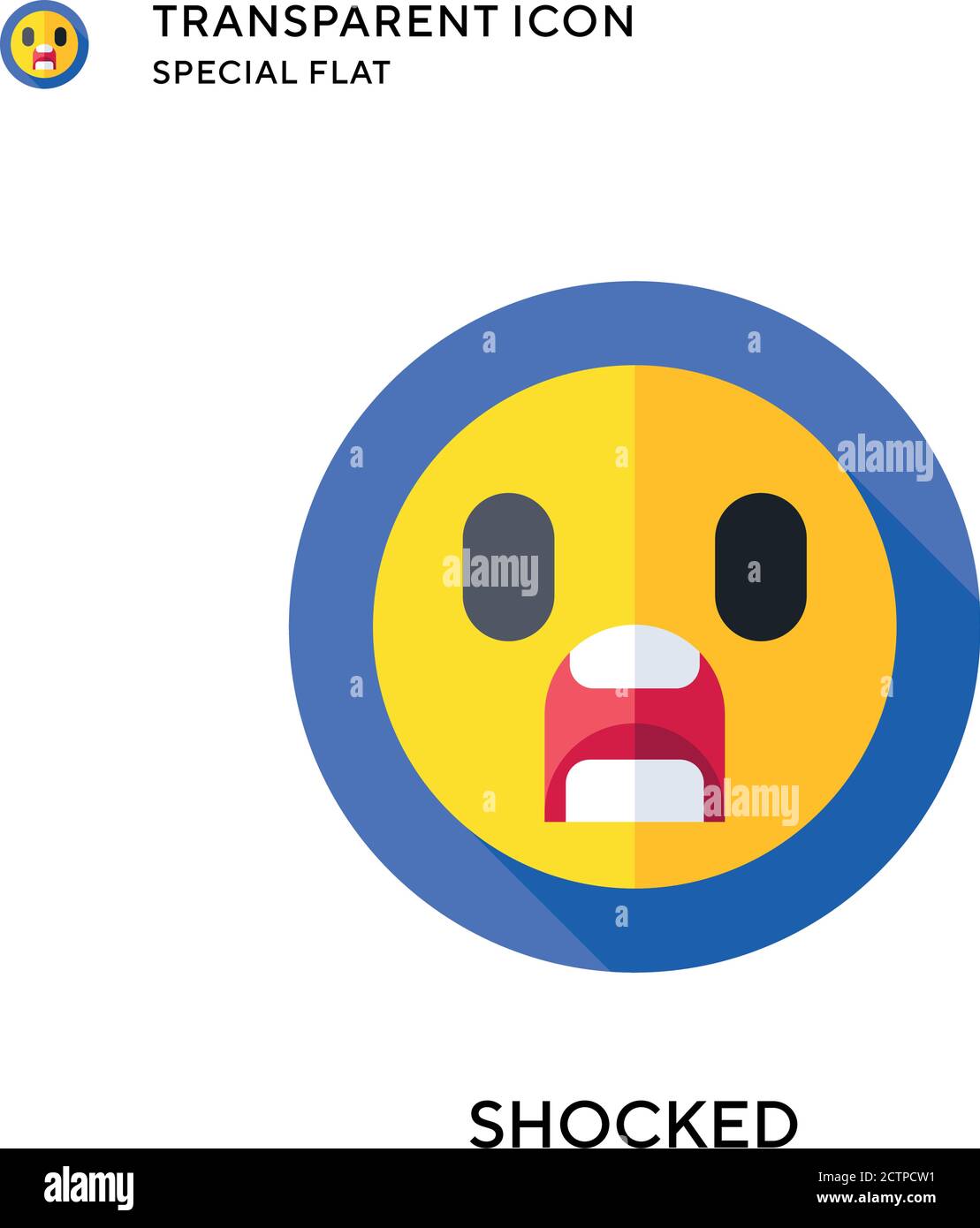 Surprised shocked woman face open Stock Vector Images - Alamy