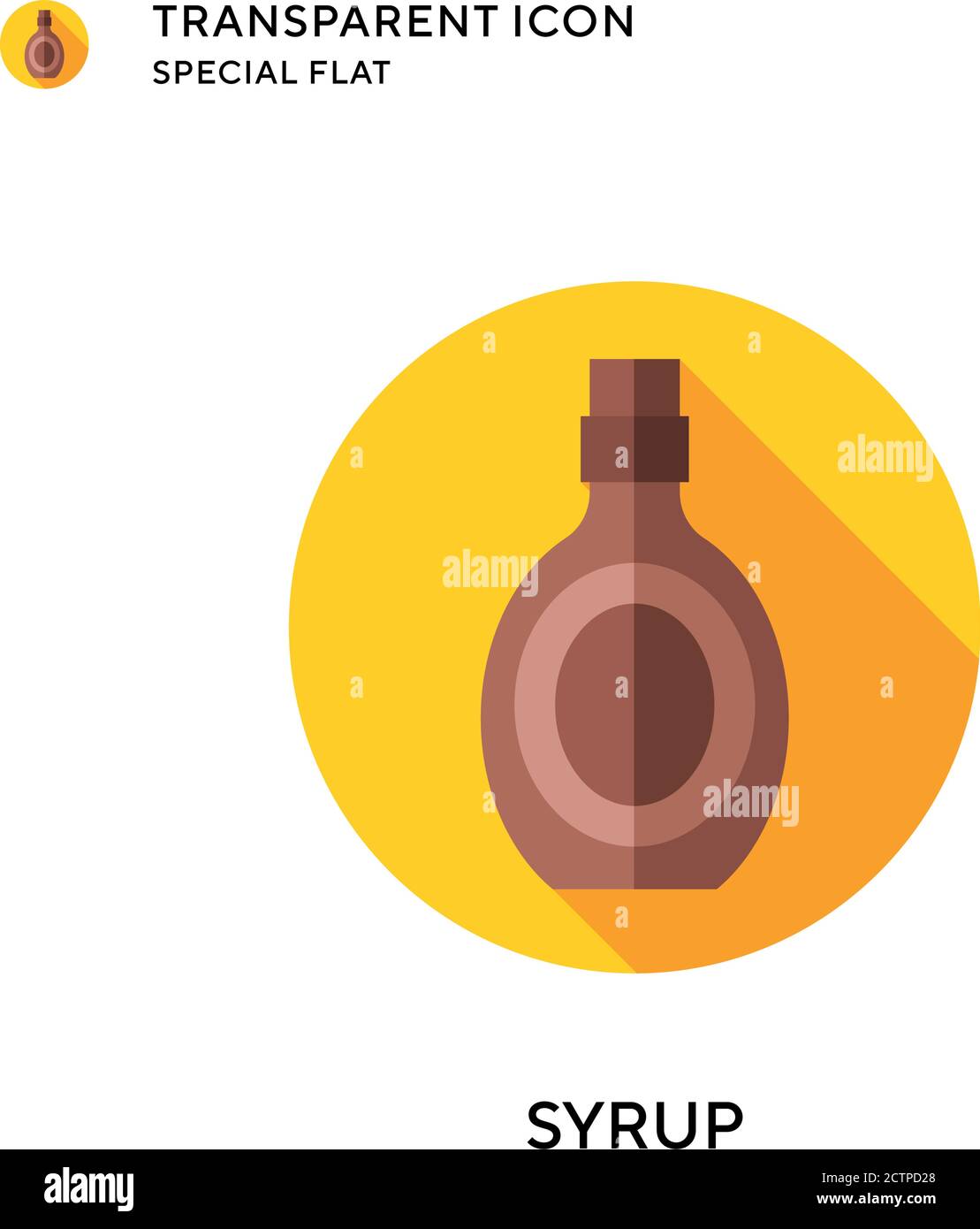 Syrup vector icon. Flat style illustration. EPS 10 vector Stock Vector ...