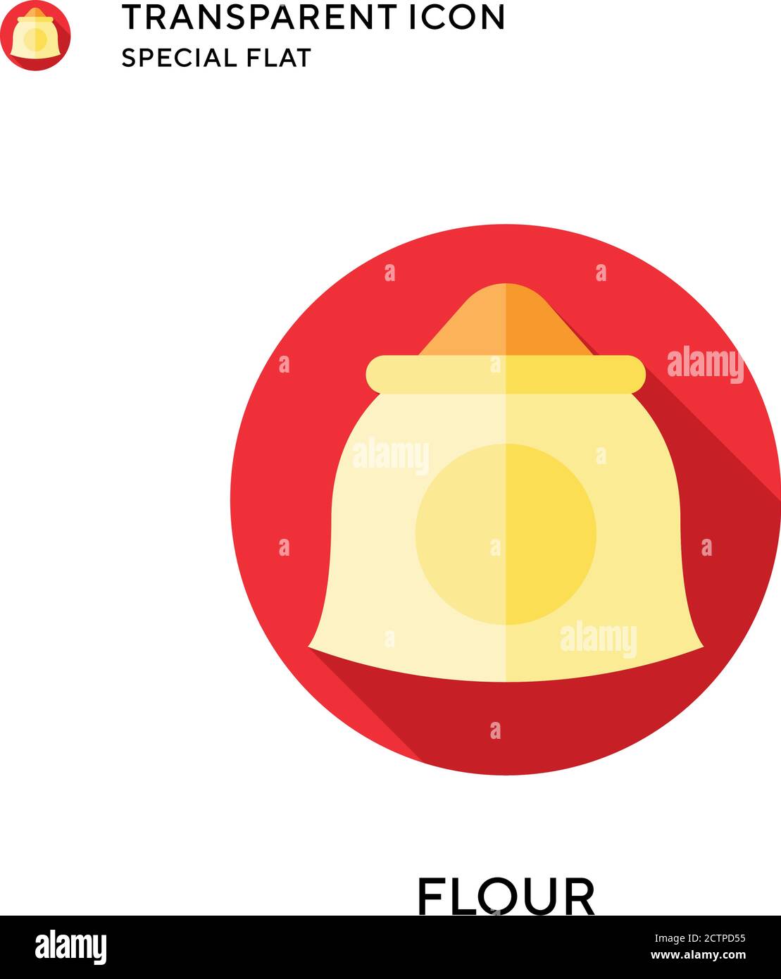 Flour vector icon. Flat style illustration. EPS 10 vector Stock Vector ...