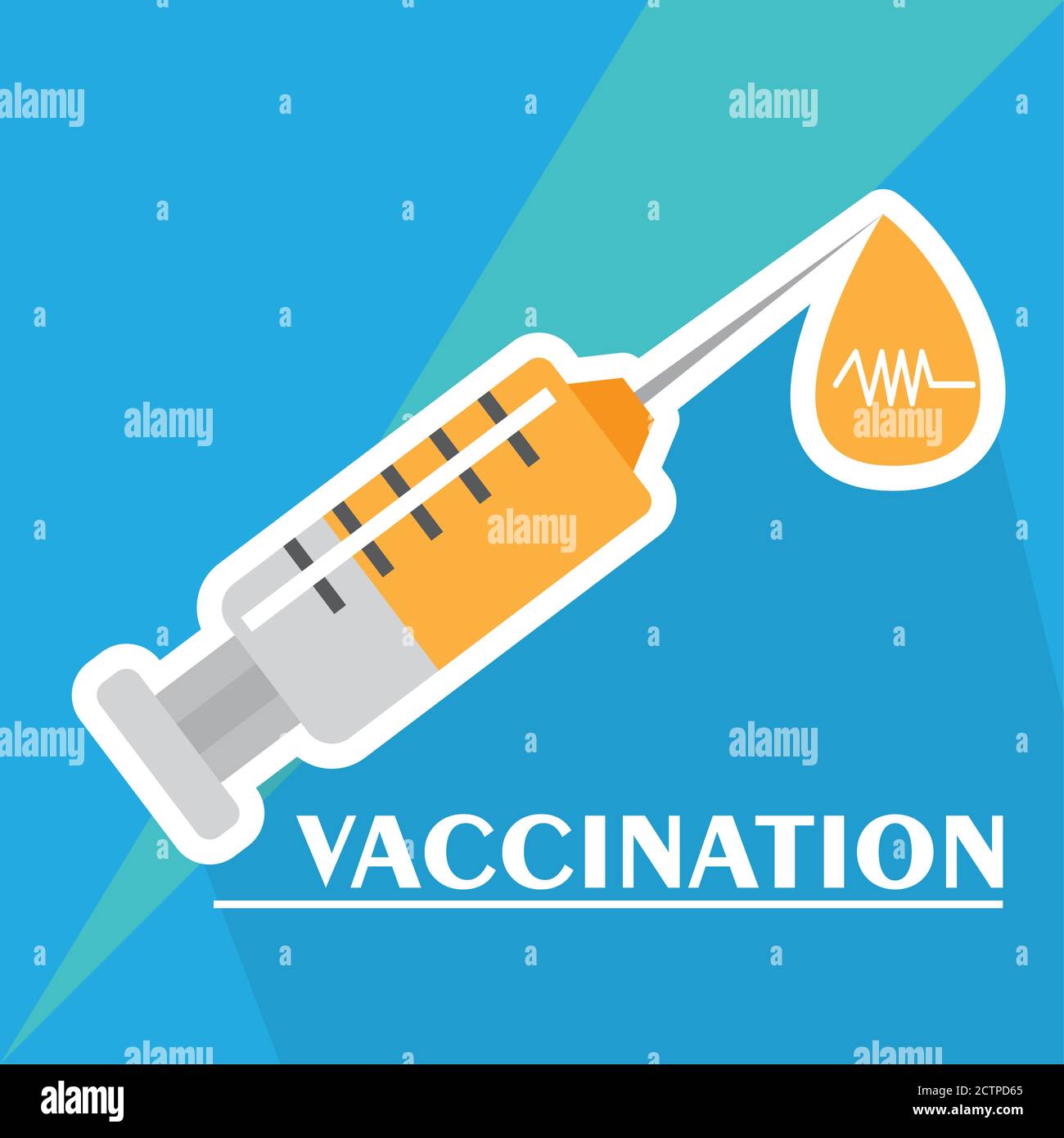 Vaccination medical poster. Immunization injection - Vector ...