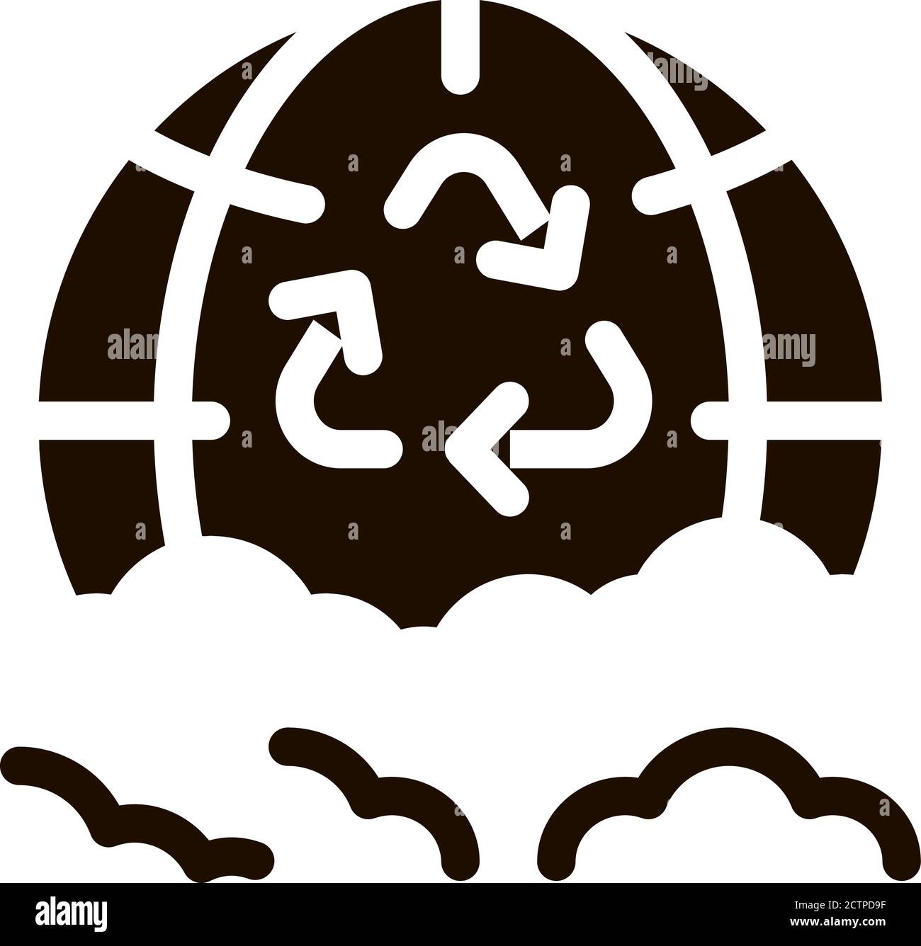 Trash Recycle Planet Earth Vector Icon Stock Vector Image & Art - Alamy