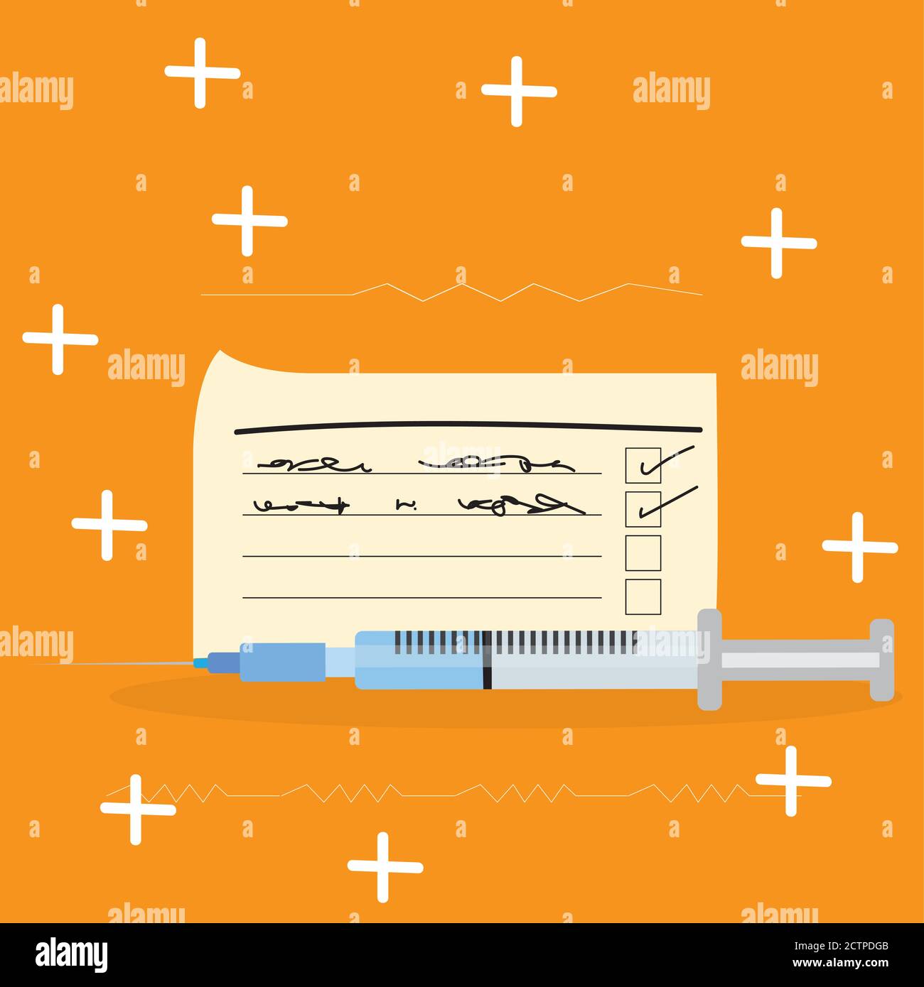 Vaccination medical poster. Immunization injection - Vector ...