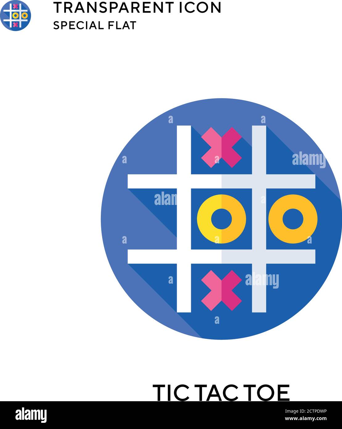Tic tac toe vector icon. Flat style illustration. EPS 10 vector Stock ...