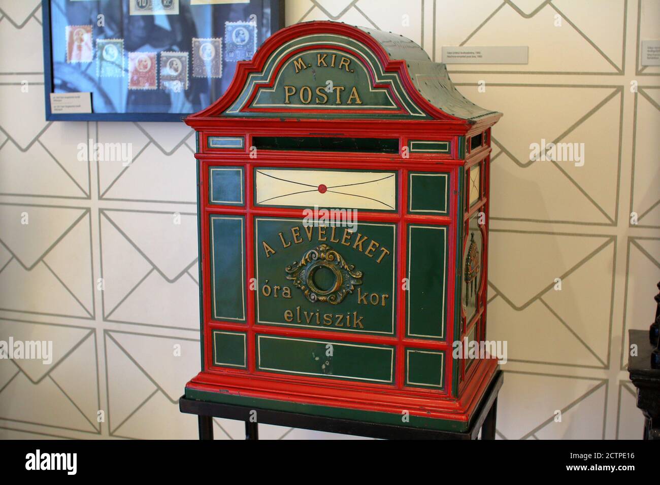 Budapest, Hungary - 10/07/2020: Interior of the Budapest Post Museum ...