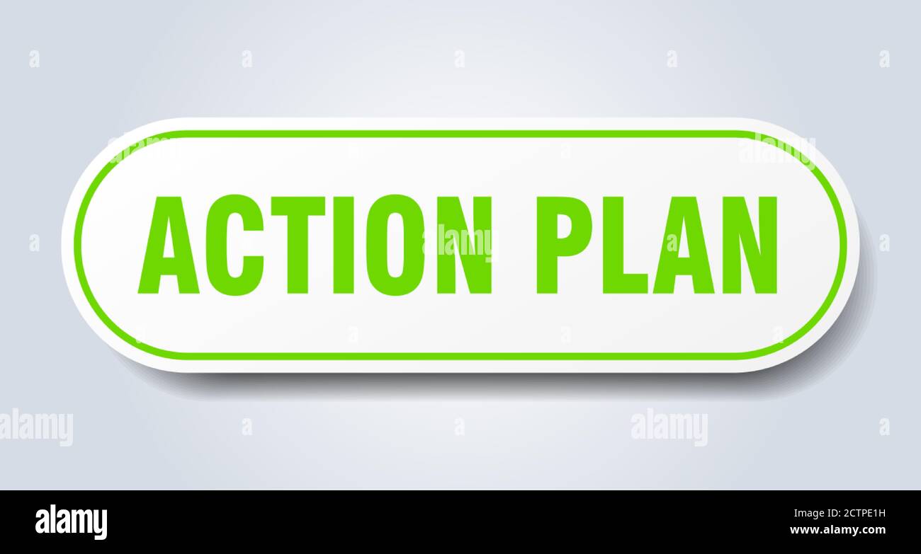 Action plan sticker Stock Vector Images - Alamy