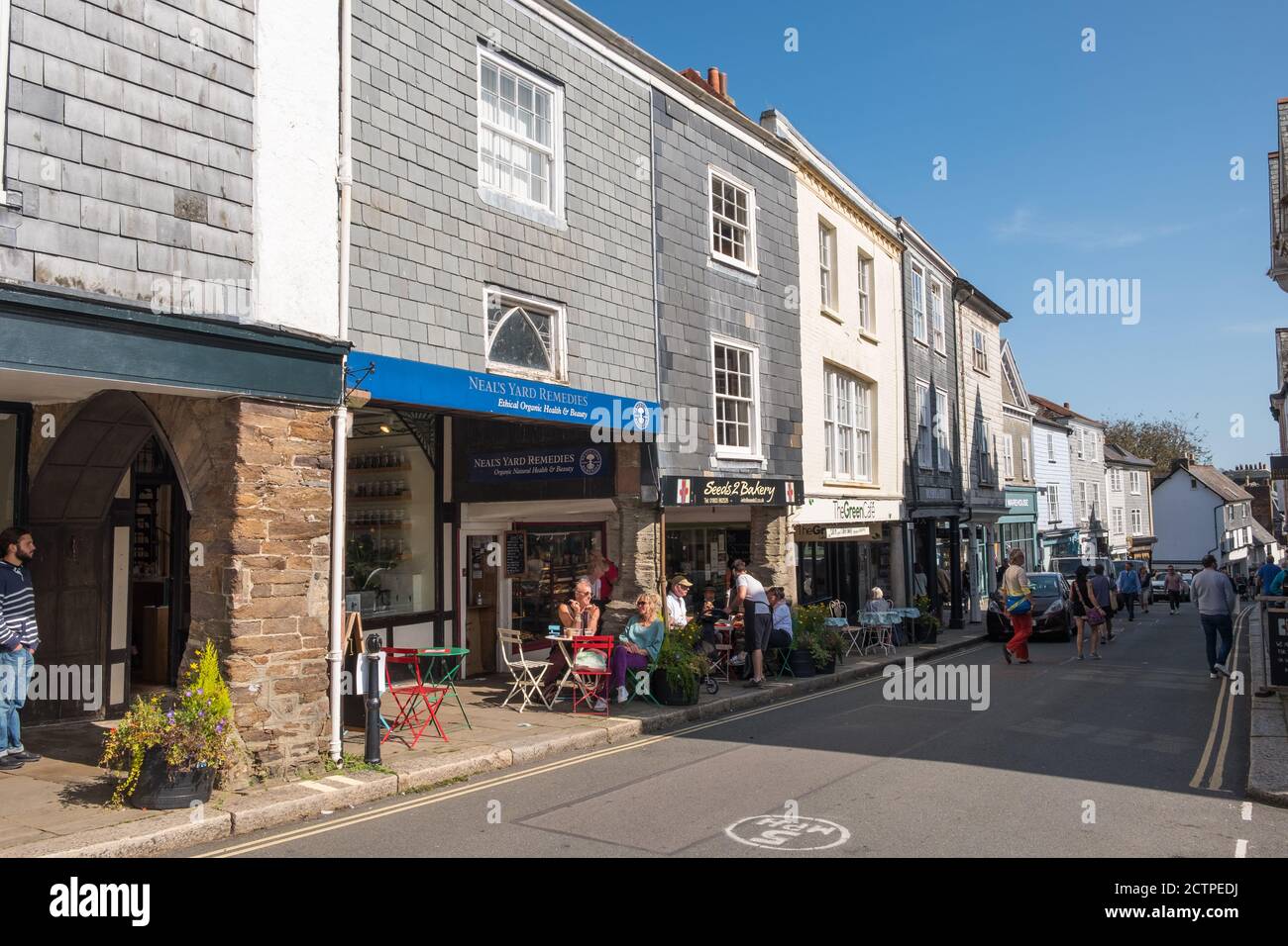 Independent shops in the High Street in the historic market town of ...