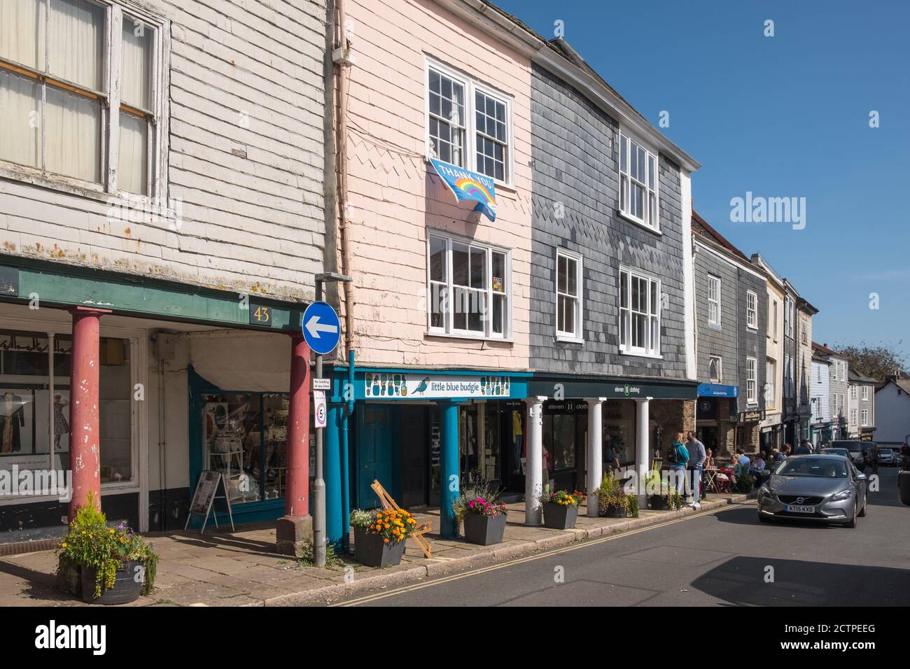 Independent shops in the High Street in the historic market town of ...