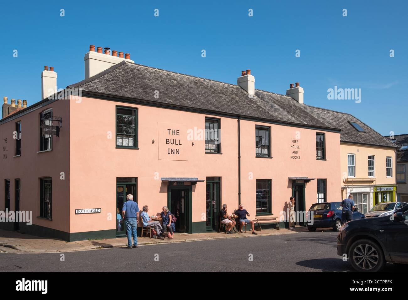 The Bull Inn pub in the historic market town of Totnes in the South ...