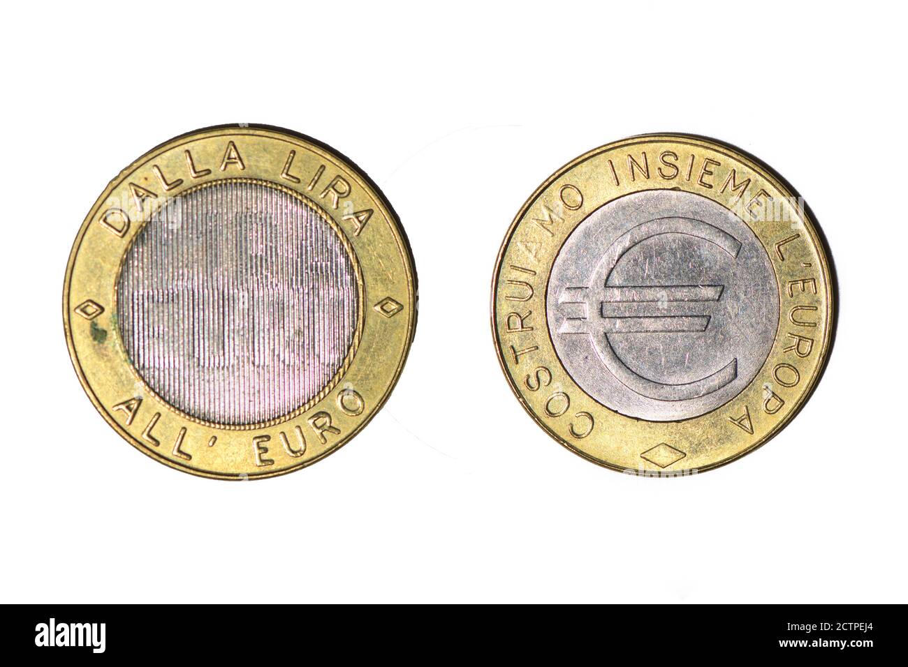 From the lira to the euro token. Presentation of the Euro coin ...