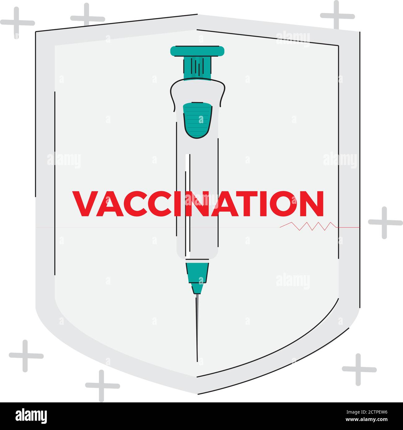 Vaccination medical poster. Immunization injection - Vector ...