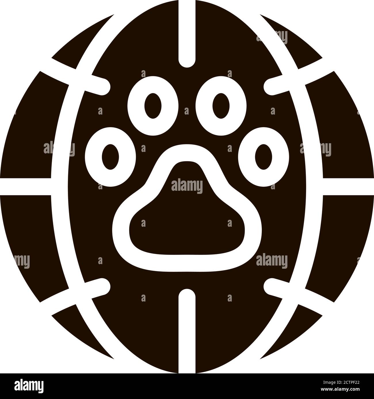 Animal Trail Planet Earth Vector Icon Stock Vector Image & Art - Alamy