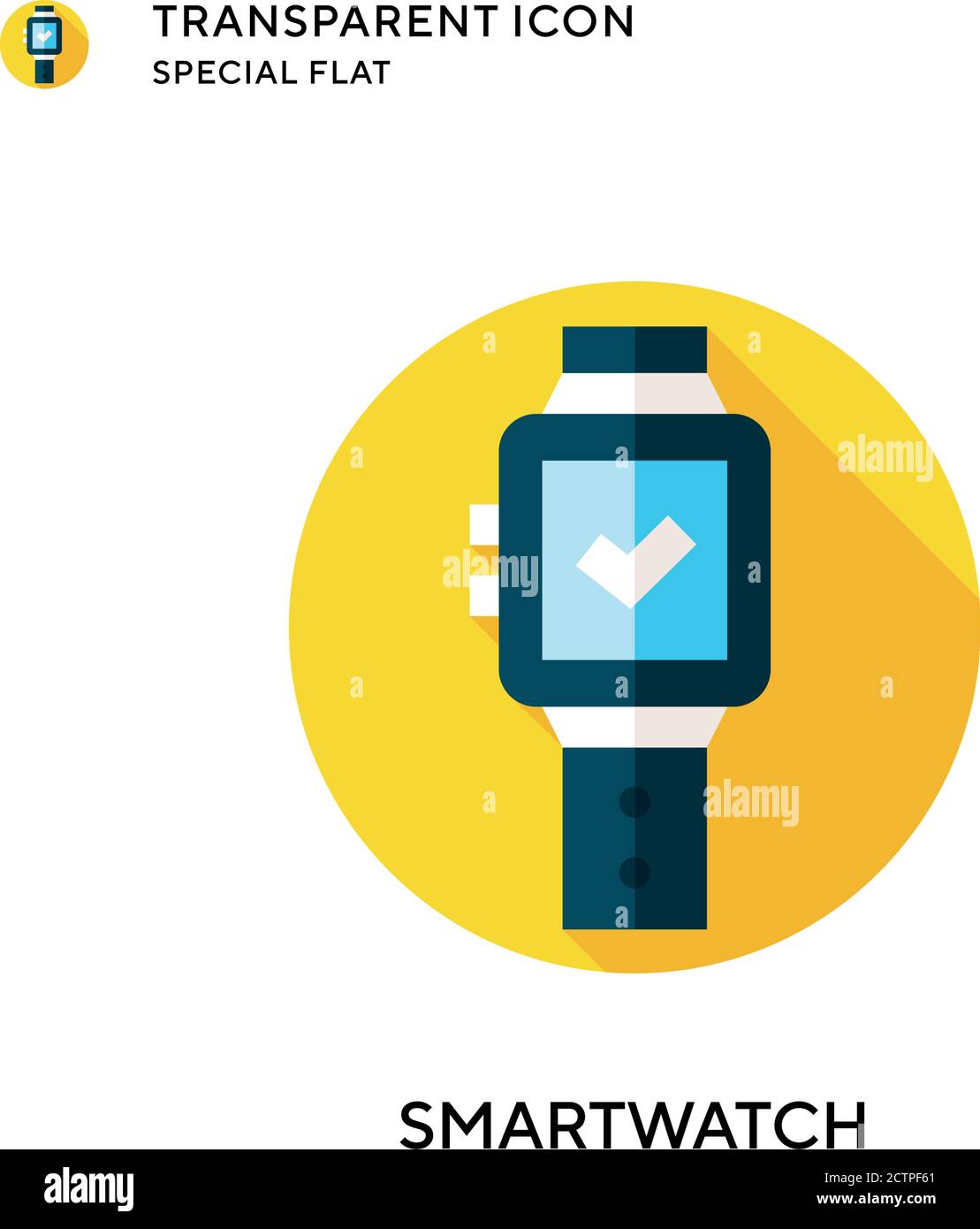 Fit young woman smartwatch Stock Vector Images - Alamy