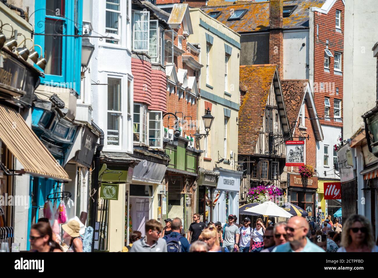 George Street in Hastings Stock Photo - Alamy