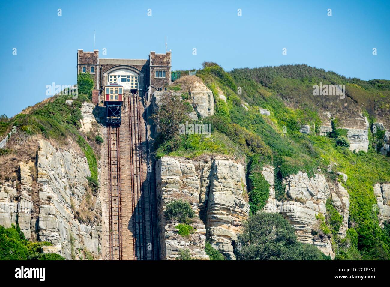 The East Hill Cliff funicular railway, Hastings Stock Photo - Alamy