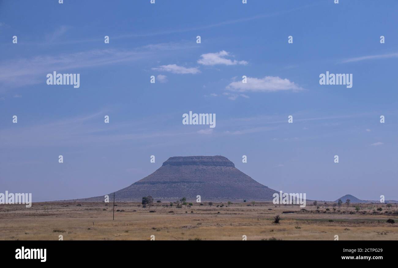 Coleskop is a hill outside the small Karoo town of Colesberg in South ...