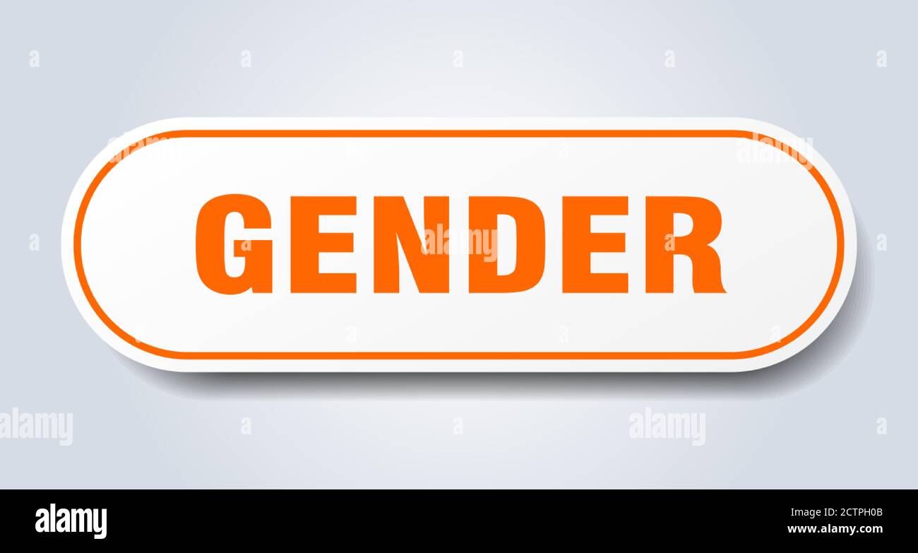 gender sign. rounded isolated sticker. white button Stock Vector Image ...
