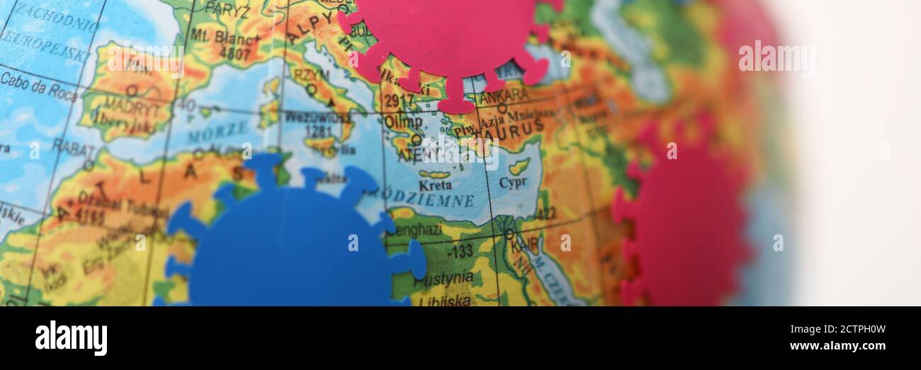 Colourful world map hi-res stock photography and images - Alamy