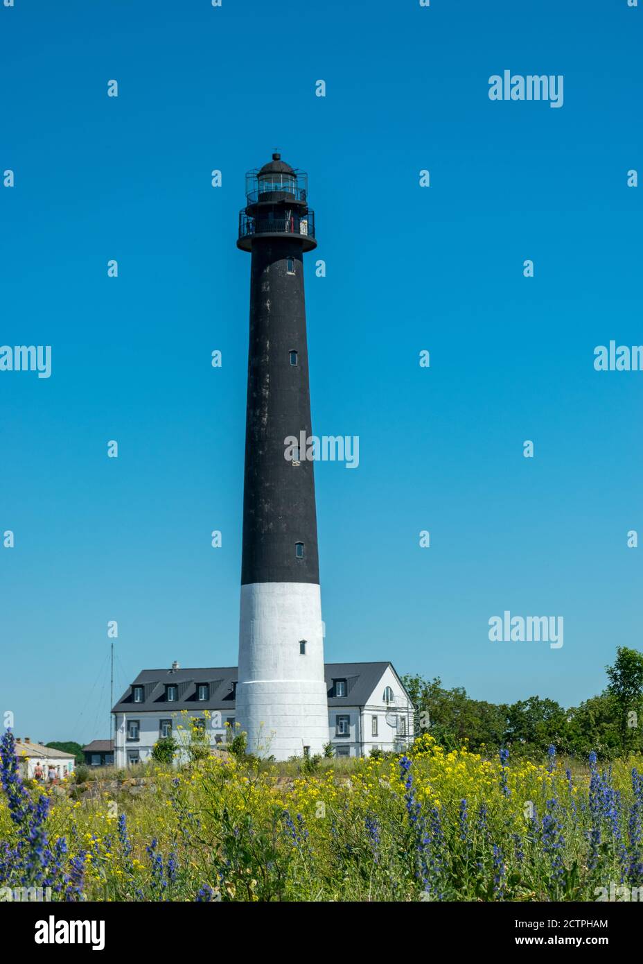 beautiful sightseeing of Saaremaa island in sunny clear day . Sorve ...