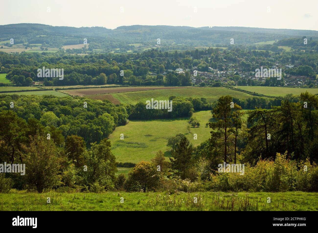 View of the Surrey countryside in the UK Stock Photo - Alamy