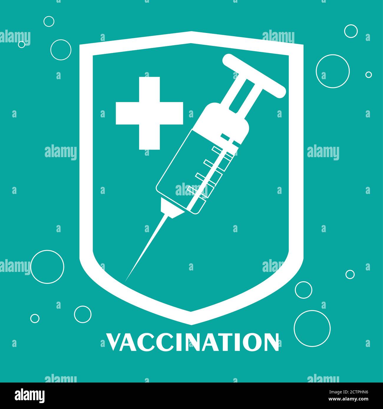 Vaccination medical poster. Immunization injection - Vector ...